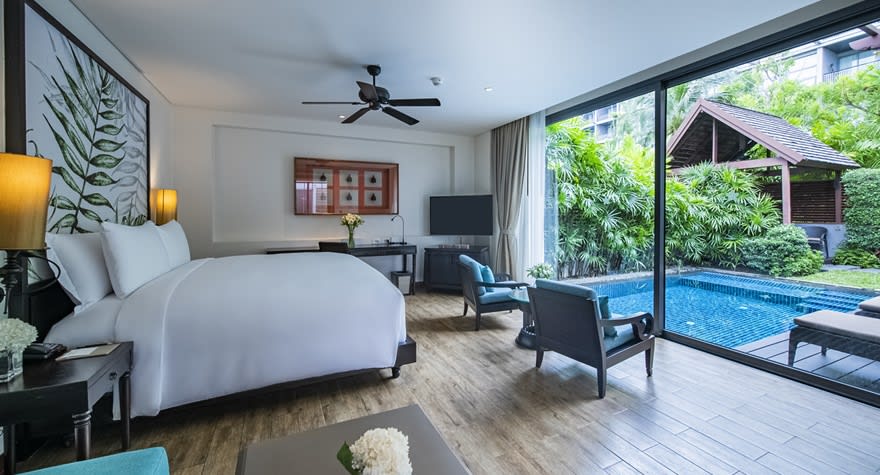 Three Bedroom Connecting Double Pool Pavilion