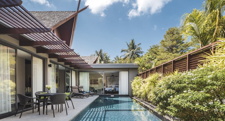 Three Bedroom Connecting Double Pool Pavilion